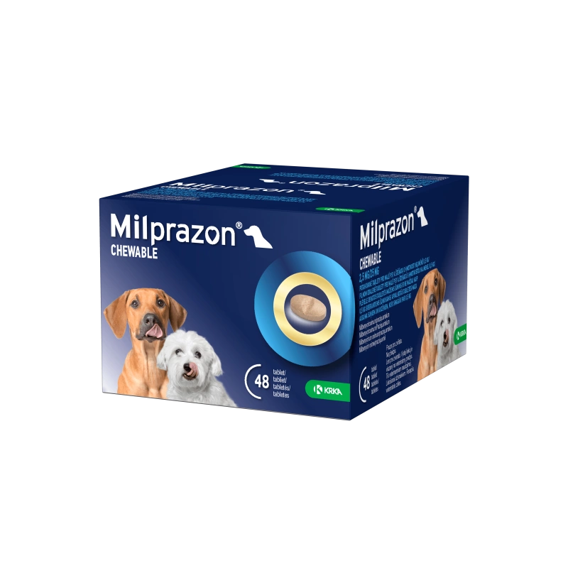 Milprazon Chewable 2,5 mg/25 mg tabletės nuo kirminų mažiems šunims ir ...