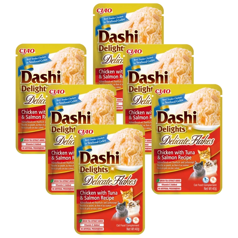 INABA Dashi Delights Delikatesiniai dribsniai Vištienos su tunu ir ...
