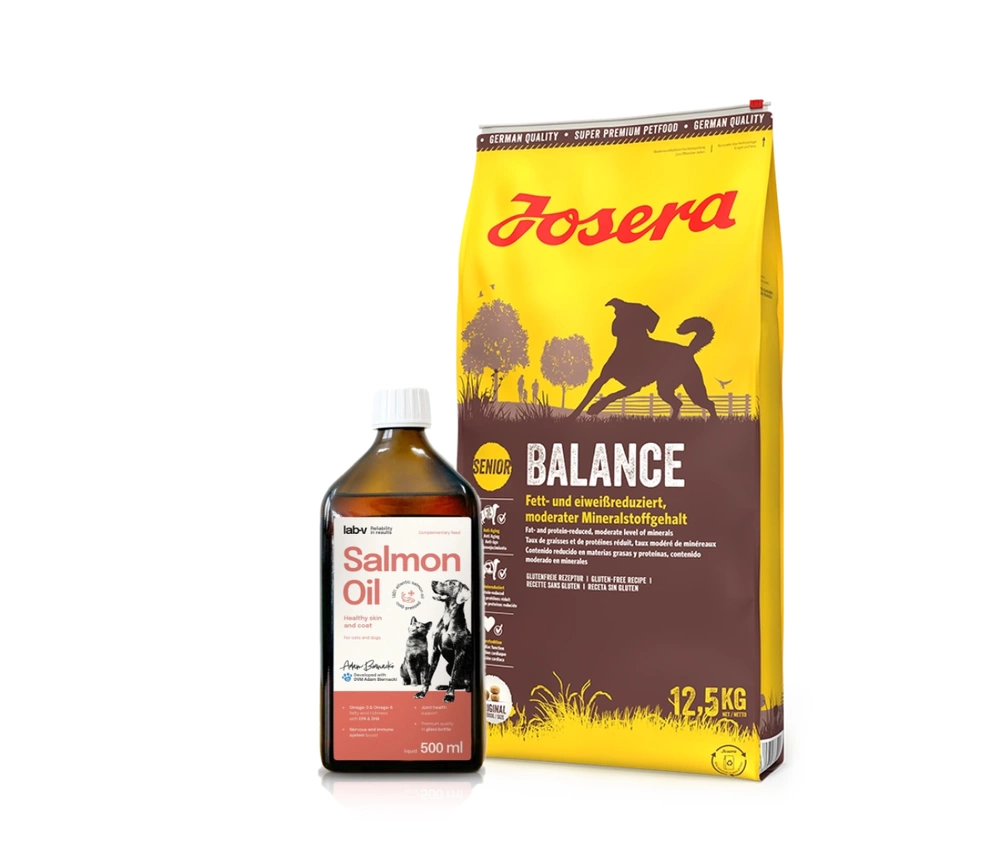 JOSERA Balance Senior/Light 12,5kg + Lab-V 100% lašišų aliejus įvairaus ...