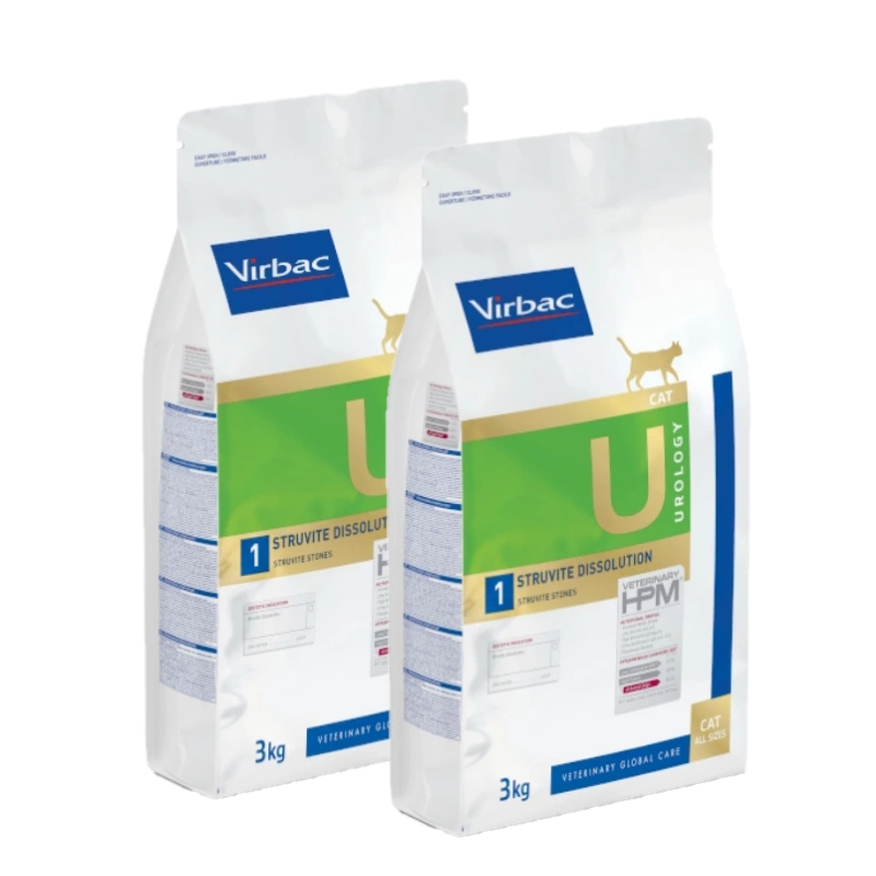 VIRBAC Urology 1 Struvite dissolution Cat 2x3kg | Gyvūnų prekių internetinė parduotuvė ZooKaralyste