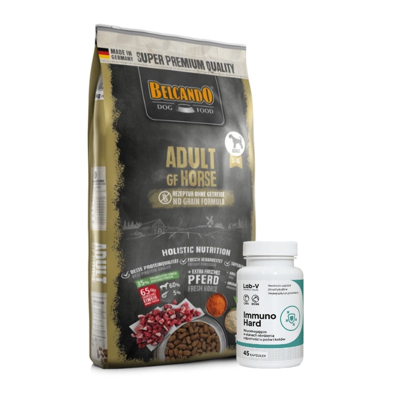 BELCANDO Adult Grain Free Horse 12,5 kg + LAB-V Immuno Hard - imuniteto ...