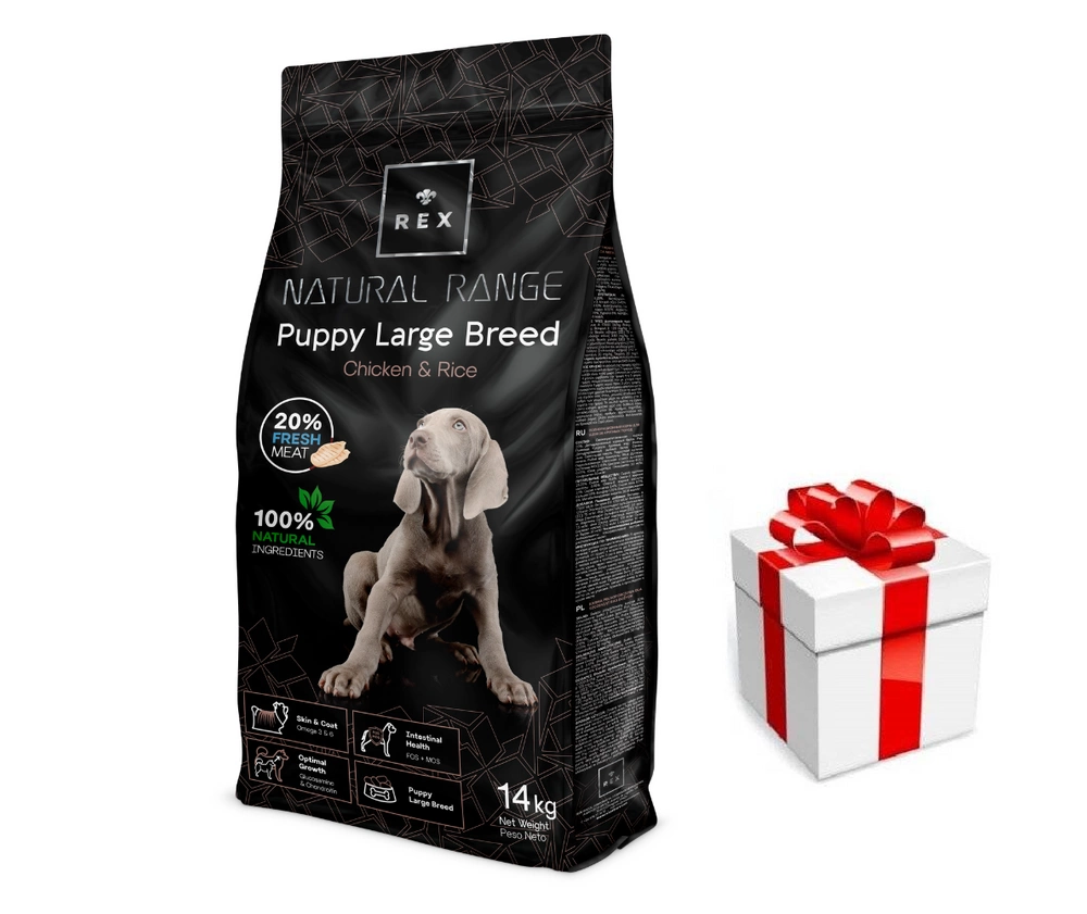 Rex Natural Range Puppy Large Breed Chicken & Rice 14kg + STAIGMENA ...